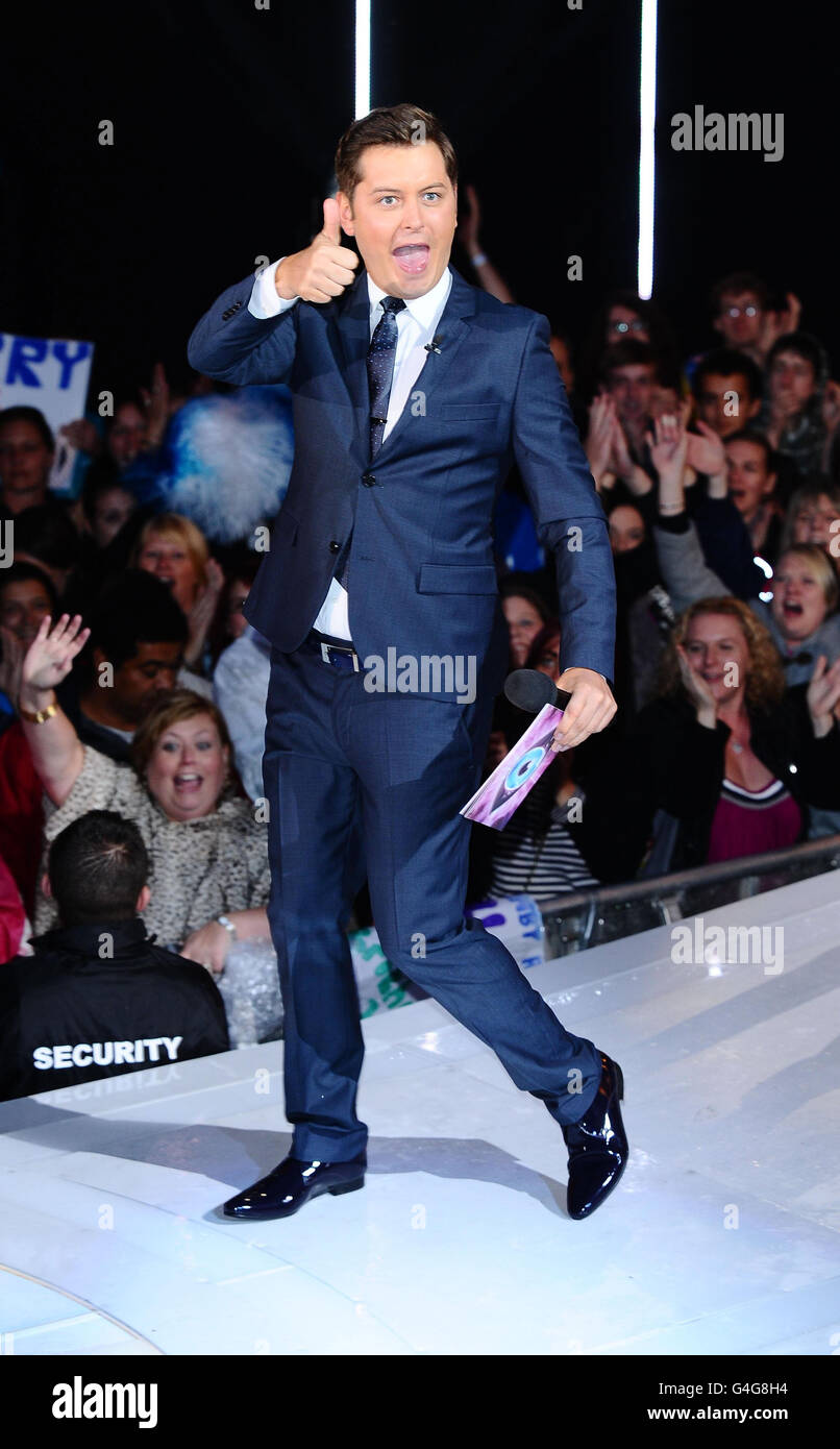 Presenter Brian Dowling arrives at the Celebrity Big Brother house at ...