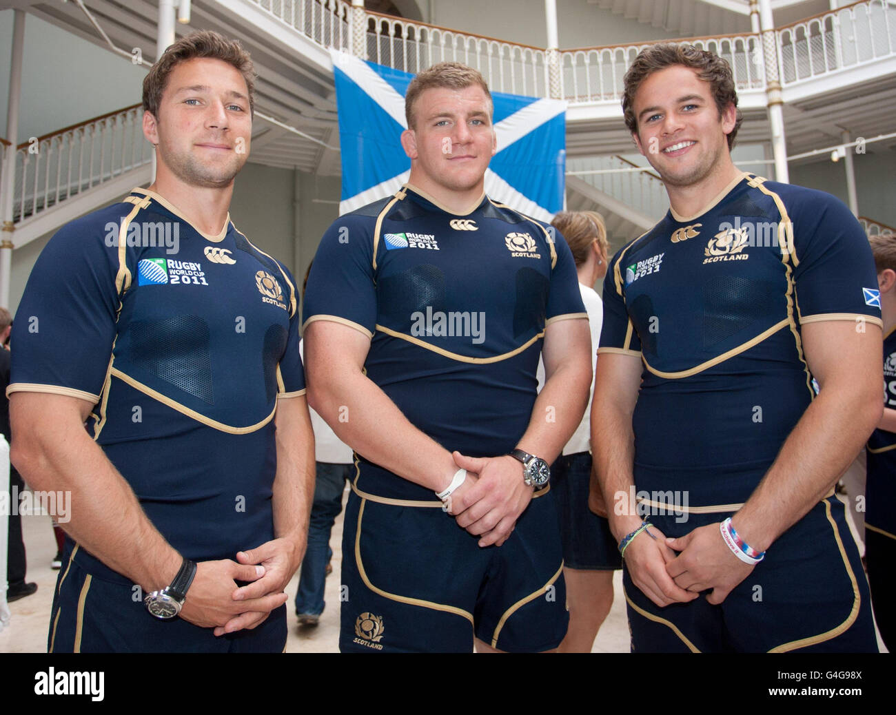 Chris Cusiter, Moray Low and Ruaridh Jackson who have been selected as ...