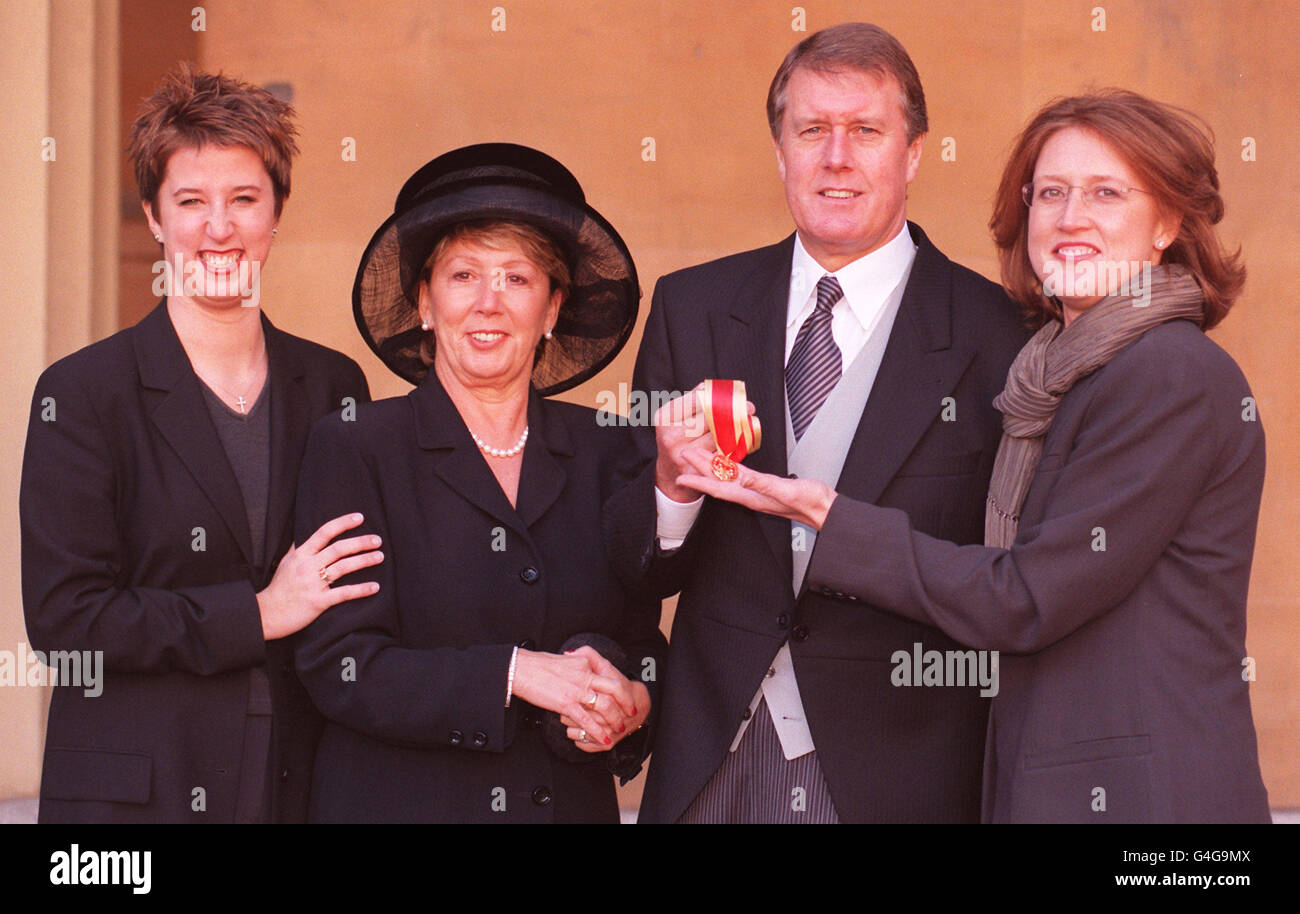Sir geoffrey hurst pictured with his wife judith daughters charlotte hi ...