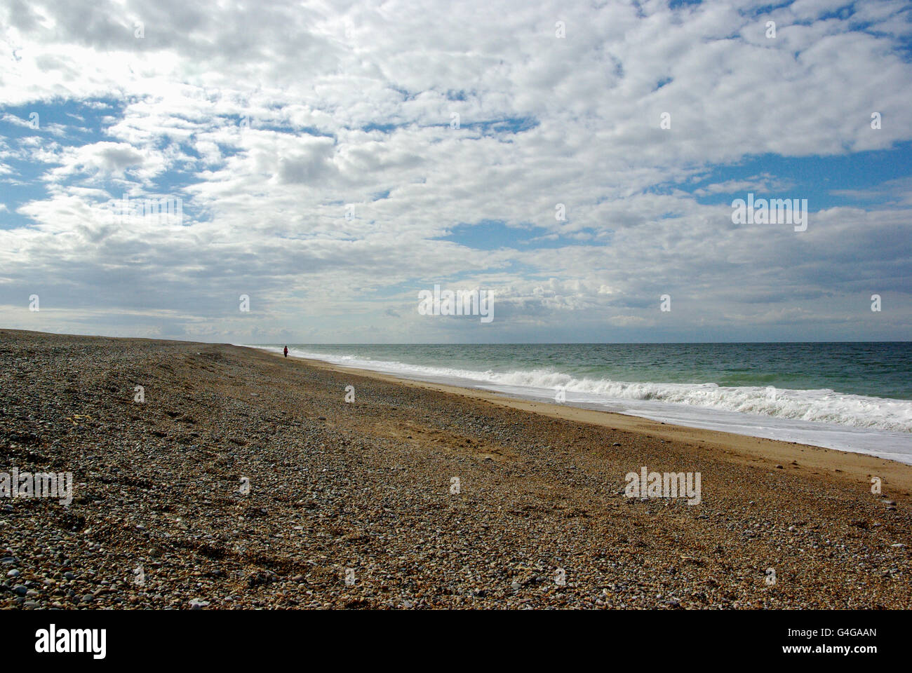 Big Sky, Cley Beach, North Norfolk Stock Photo - Alamy