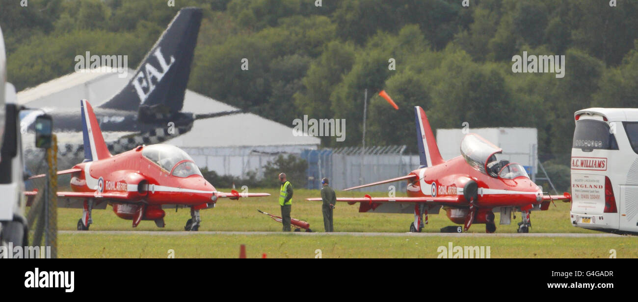 Red Arrows crash Stock Photo - Alamy