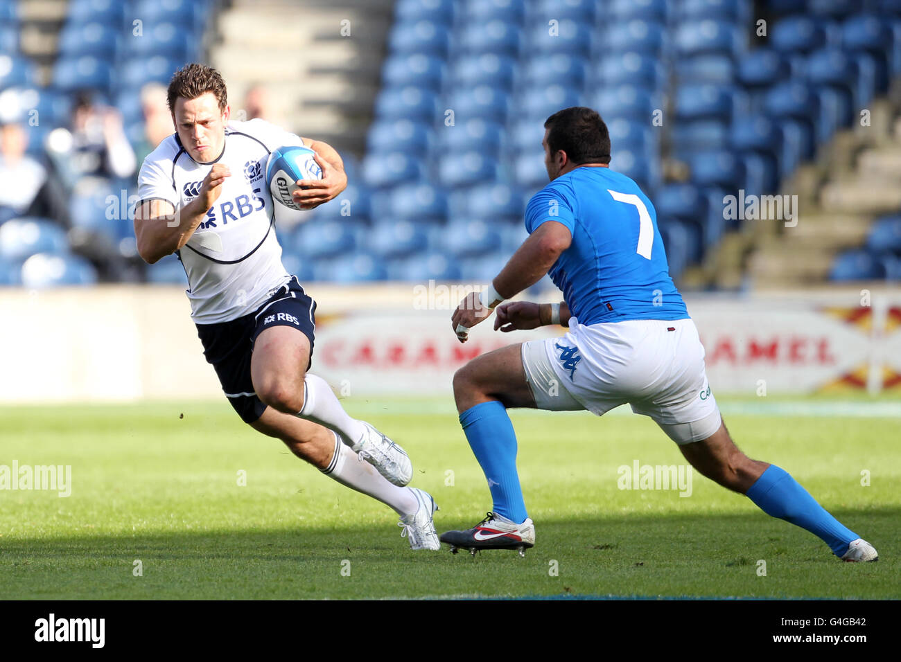 Rugby Union - EMC Test Match - Scotland v Italy - Murrayfield Stock ...