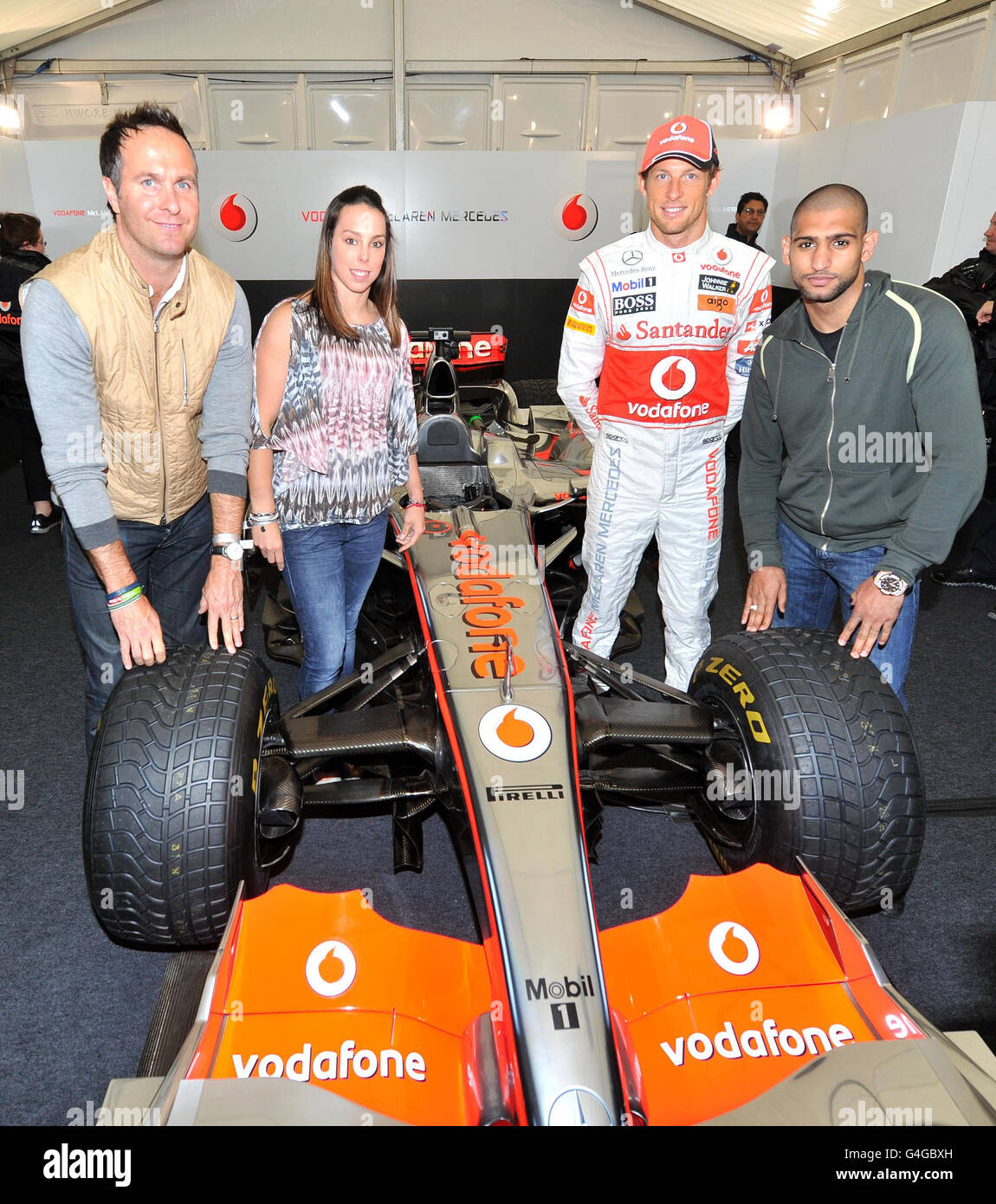 Formula One - Jenson Button Drives Through the Streets of Manchester ...