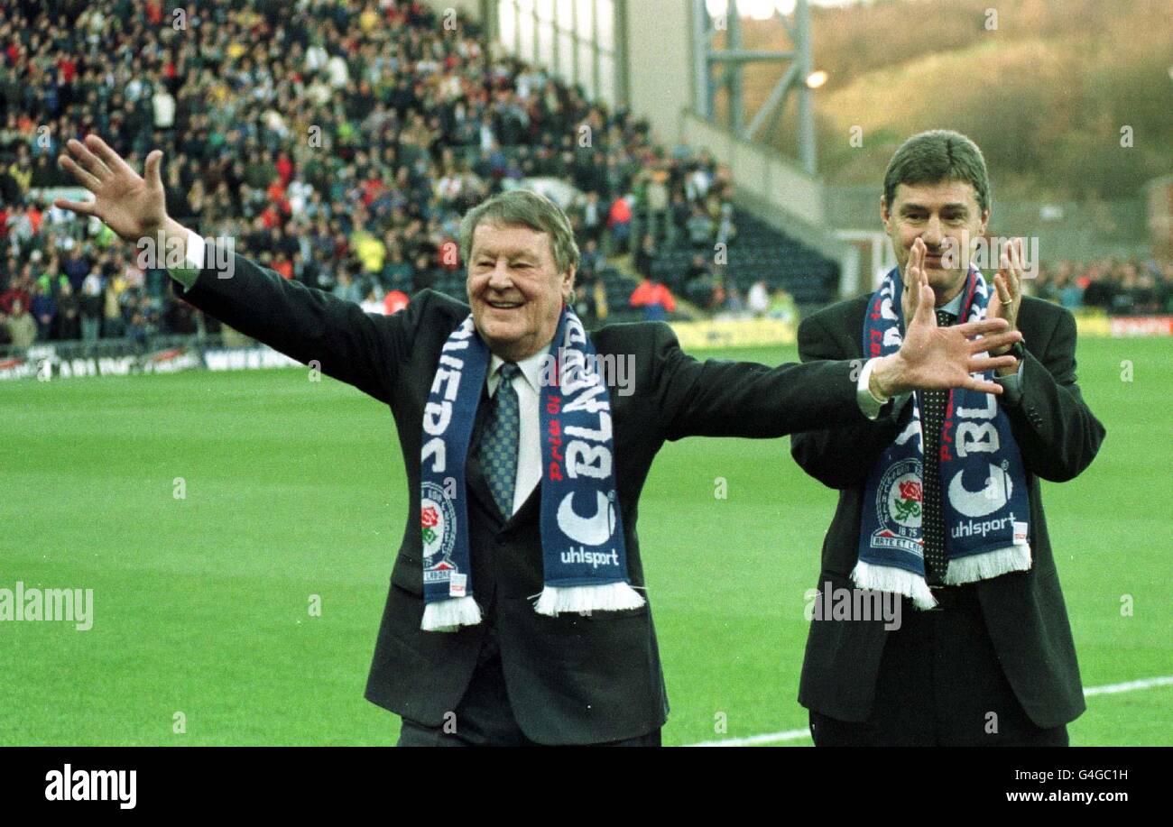 Blackburn Rovers new manager Brian Kidd(right) and chairman Jack Walker ...