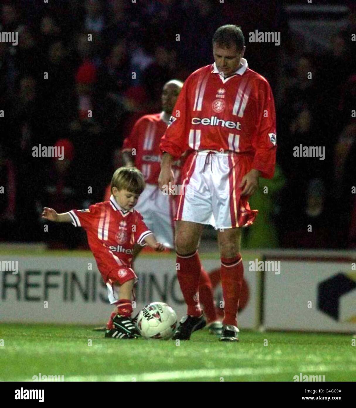 SOCCER Gazza and son Stock Photo - Alamy