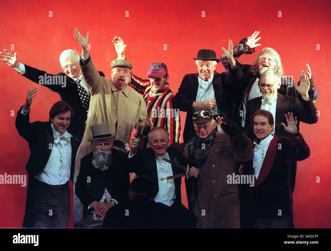 Lord Healey (2nd left top row) and Lord Rix (2nd right top row) during ...