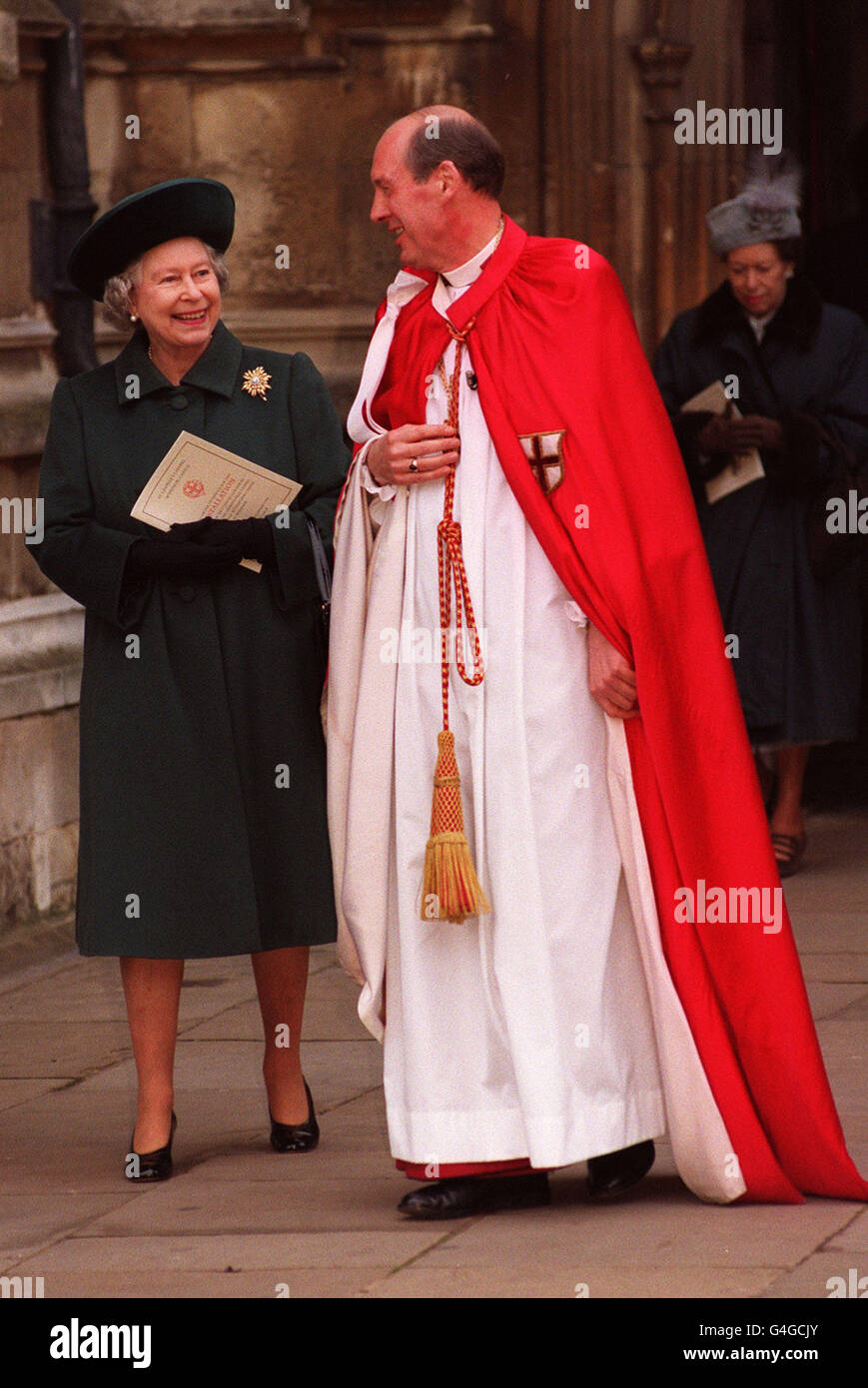 The Rt Reverend David John, the new Dean of Windsor Castle, meets Queen ...