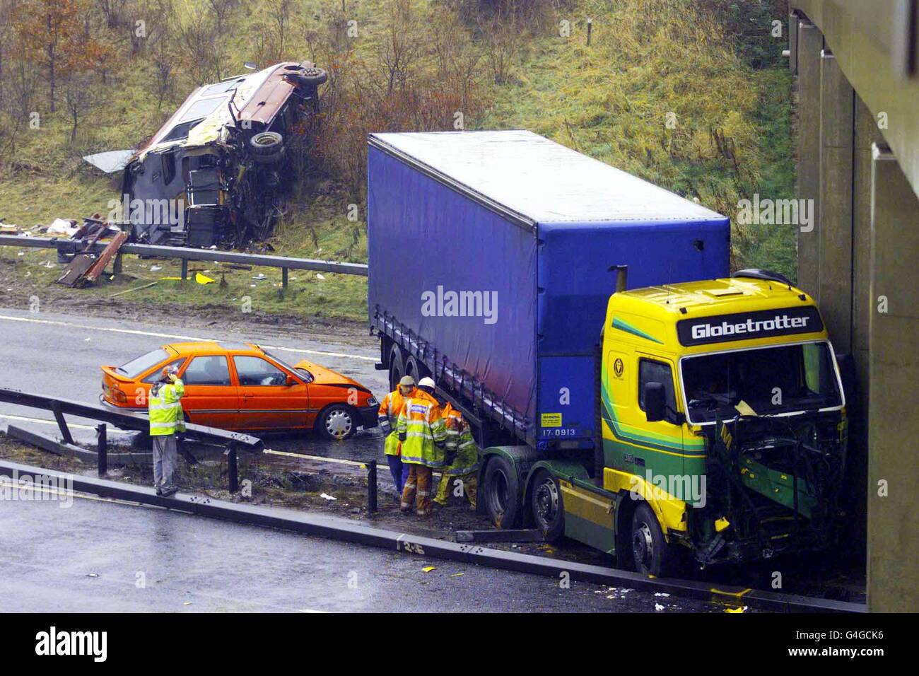 ACCIDENT crash scene Stock Photo - Alamy