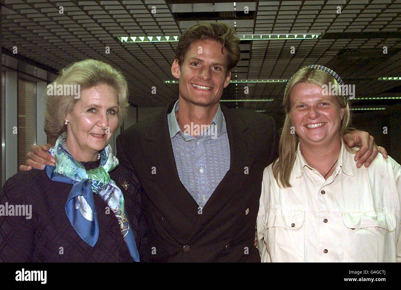 With His Mother May Grandy And Sister Emma High Resolution Stock ...