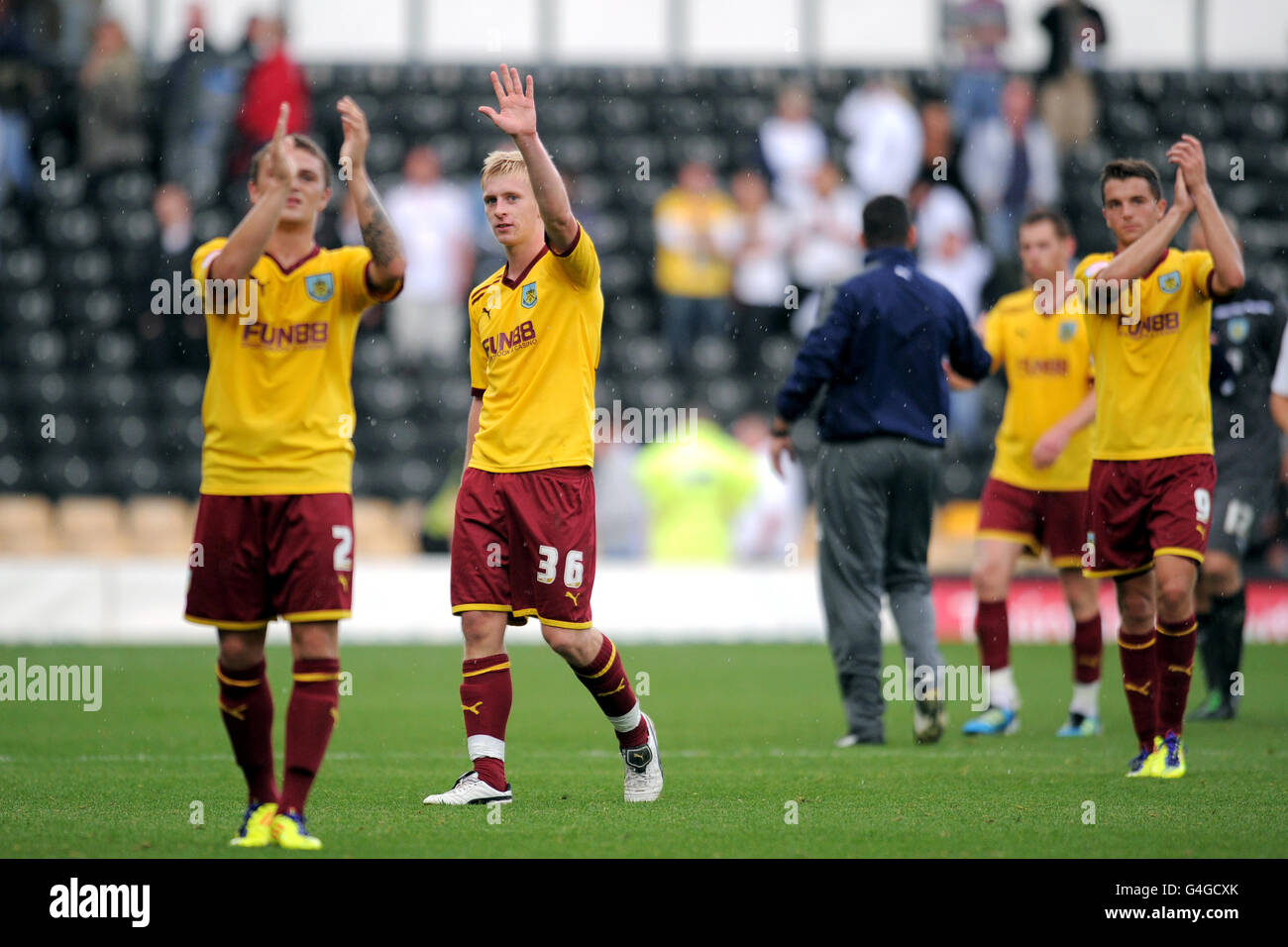 Football full length applauding applaud hi-res stock photography and ...