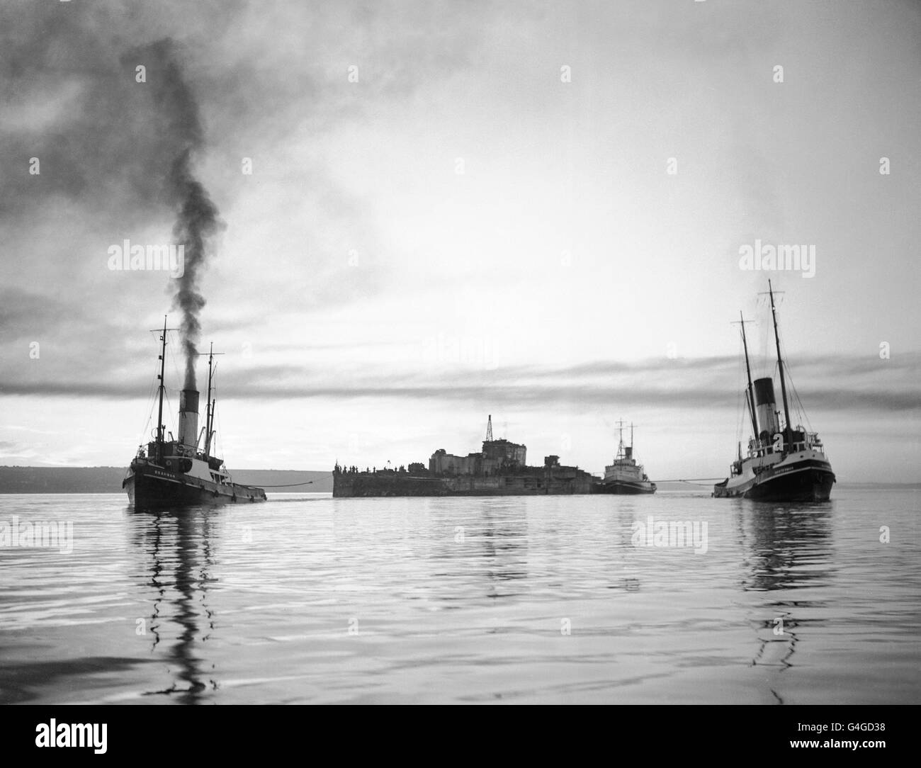 Old battleship HMS Warspite is refloated to be scrapped after she came ...