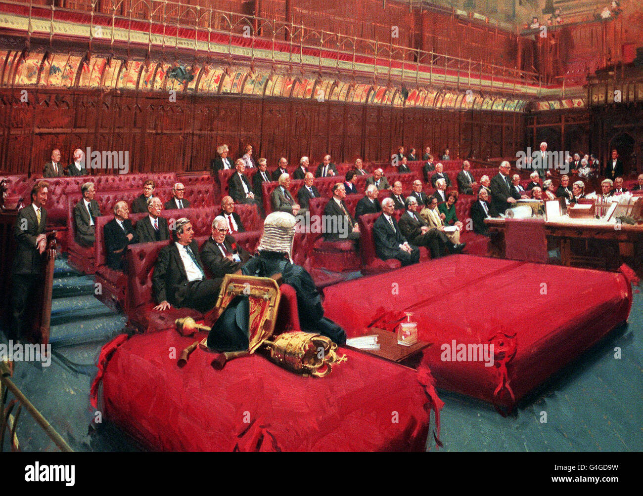 Lord Morris (centre front, left) of Castle Morris, Vice Chairman of ...