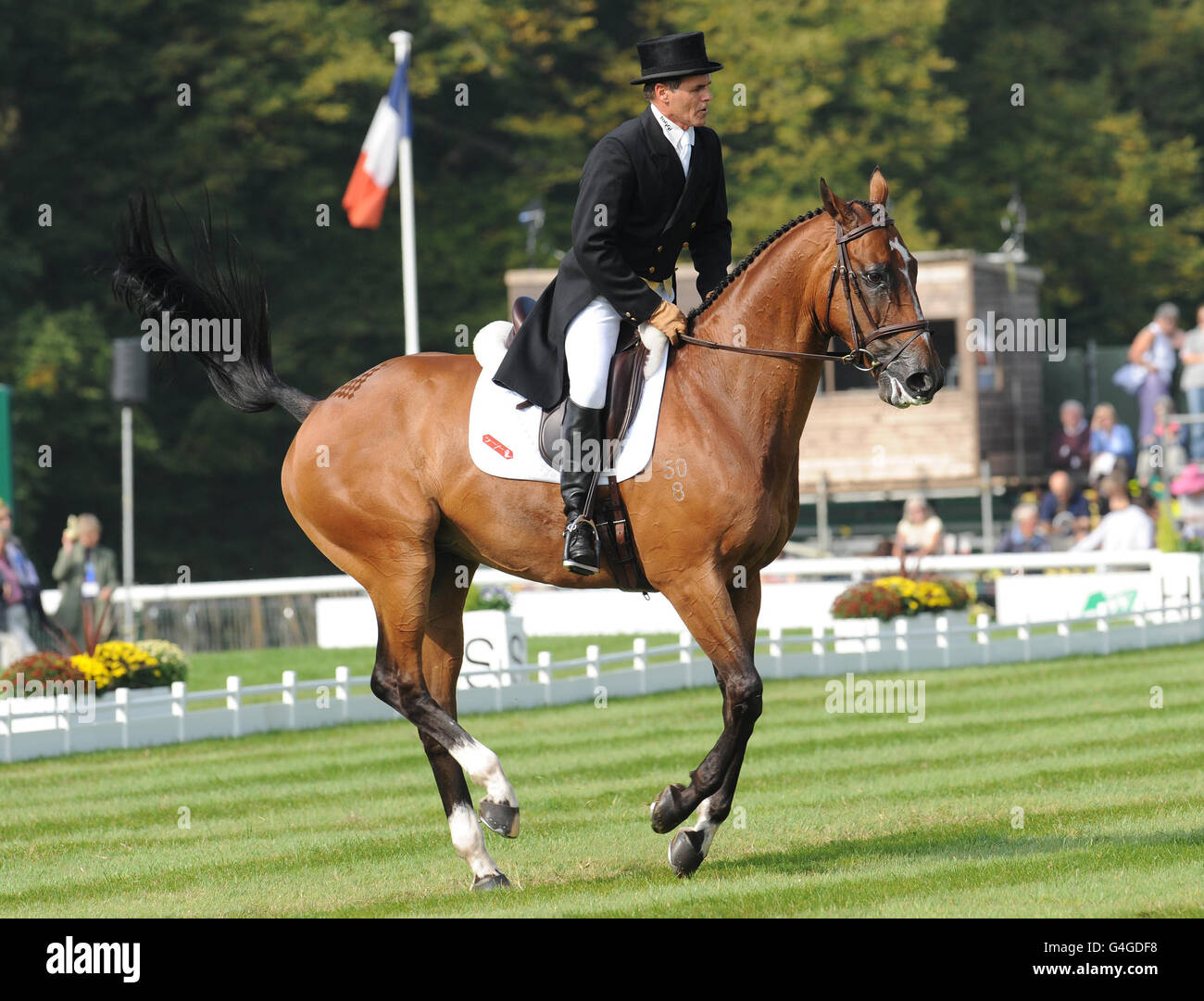 New Zealand's Blyth Tait riding Santos II takes part in the dressage ...