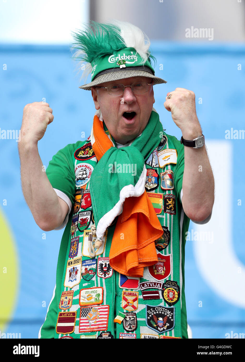 Republic of Ireland fans in the stands during the UEFA Euro 2016, Group ...