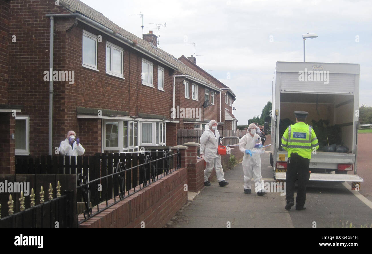 Forensic officers leaving 85-year-old Francis Willis's house in ...