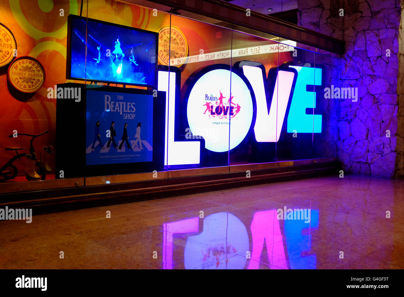 Beatles at The Mirage in Las Vegas Stock Photo - Alamy