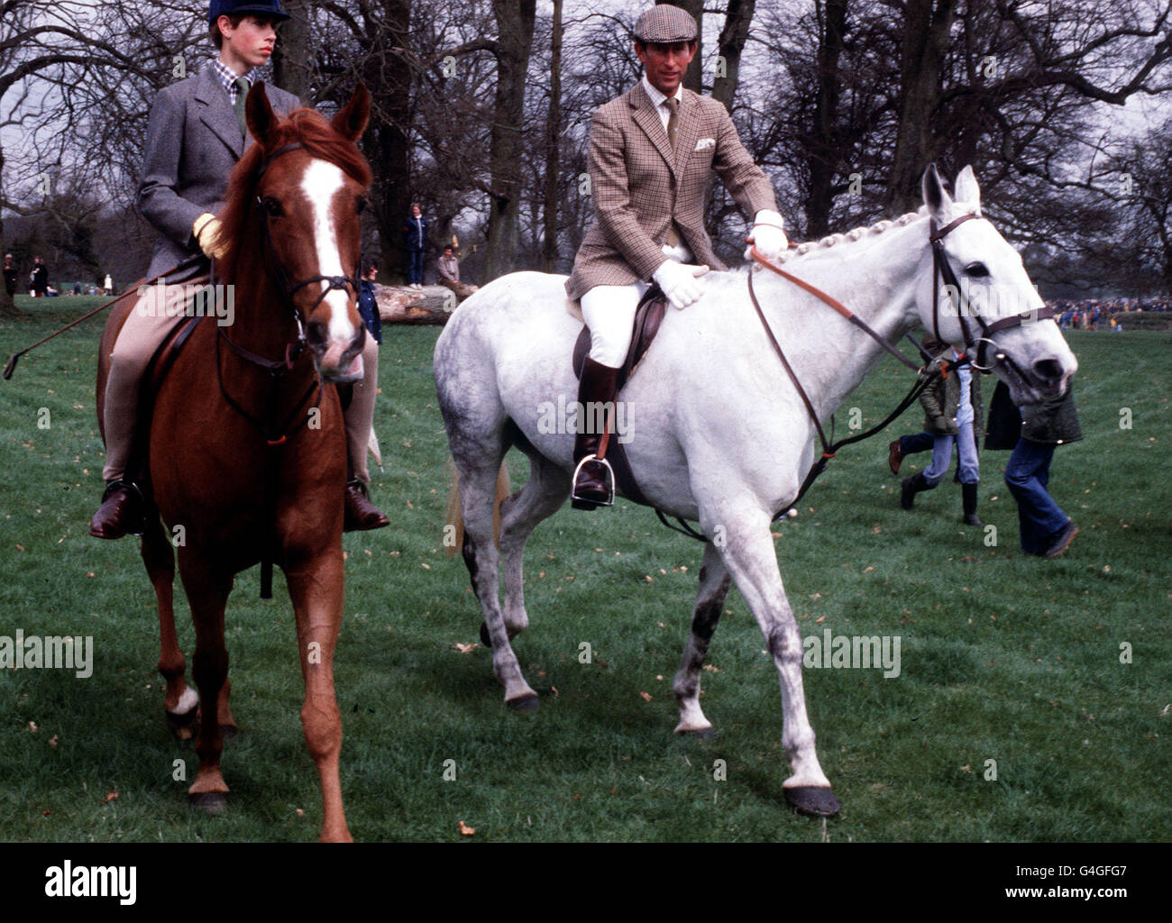 PA News 21/4/79 The Prince of Wales (right) and his younger brother ...
