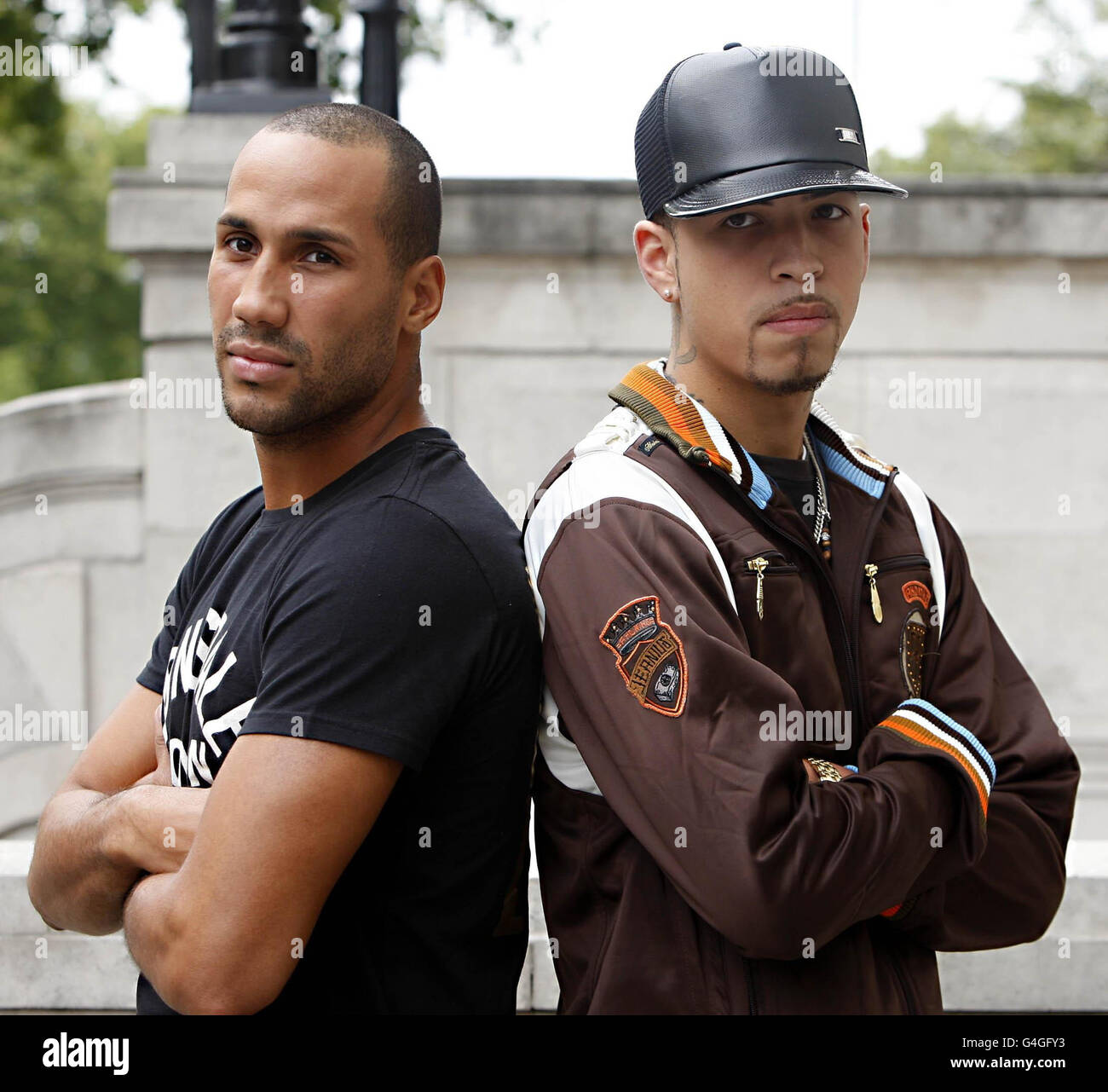 James DeGale (left) poses with rapper XL (real name Edwin Newton) from ...