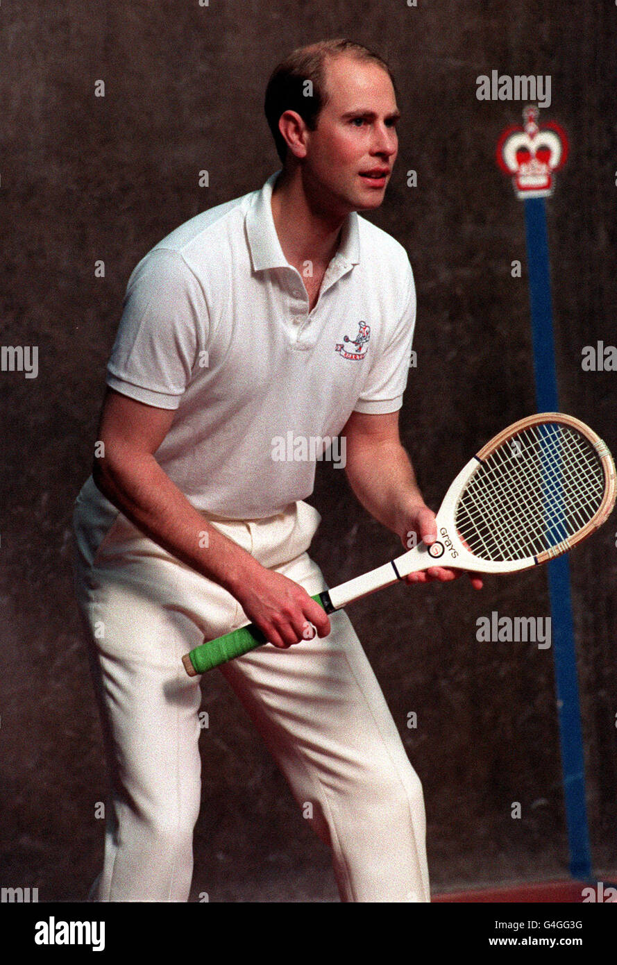 EDWARD PLAYING REAL TENNIS 2 Stock Photo - Alamy