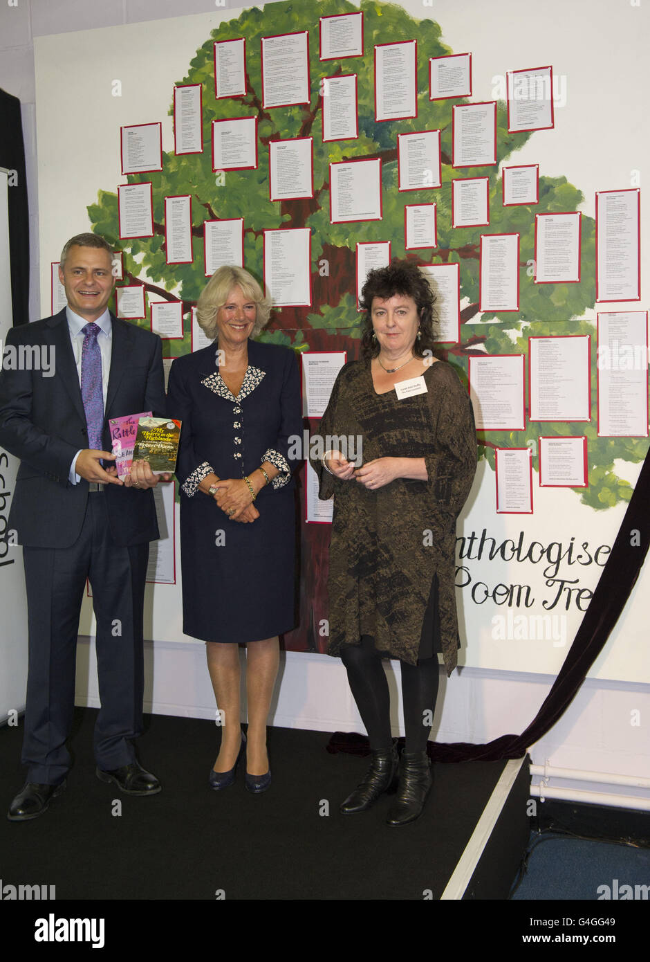Carol ann duffy right headteacher michael mckenzie hi-res stock ...
