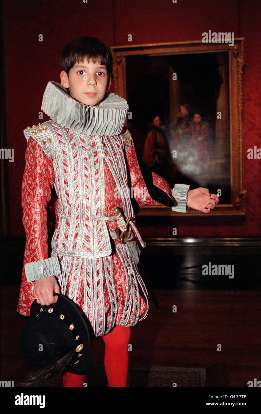James Gershfield models a costume designed by Caroline McCall from the ...