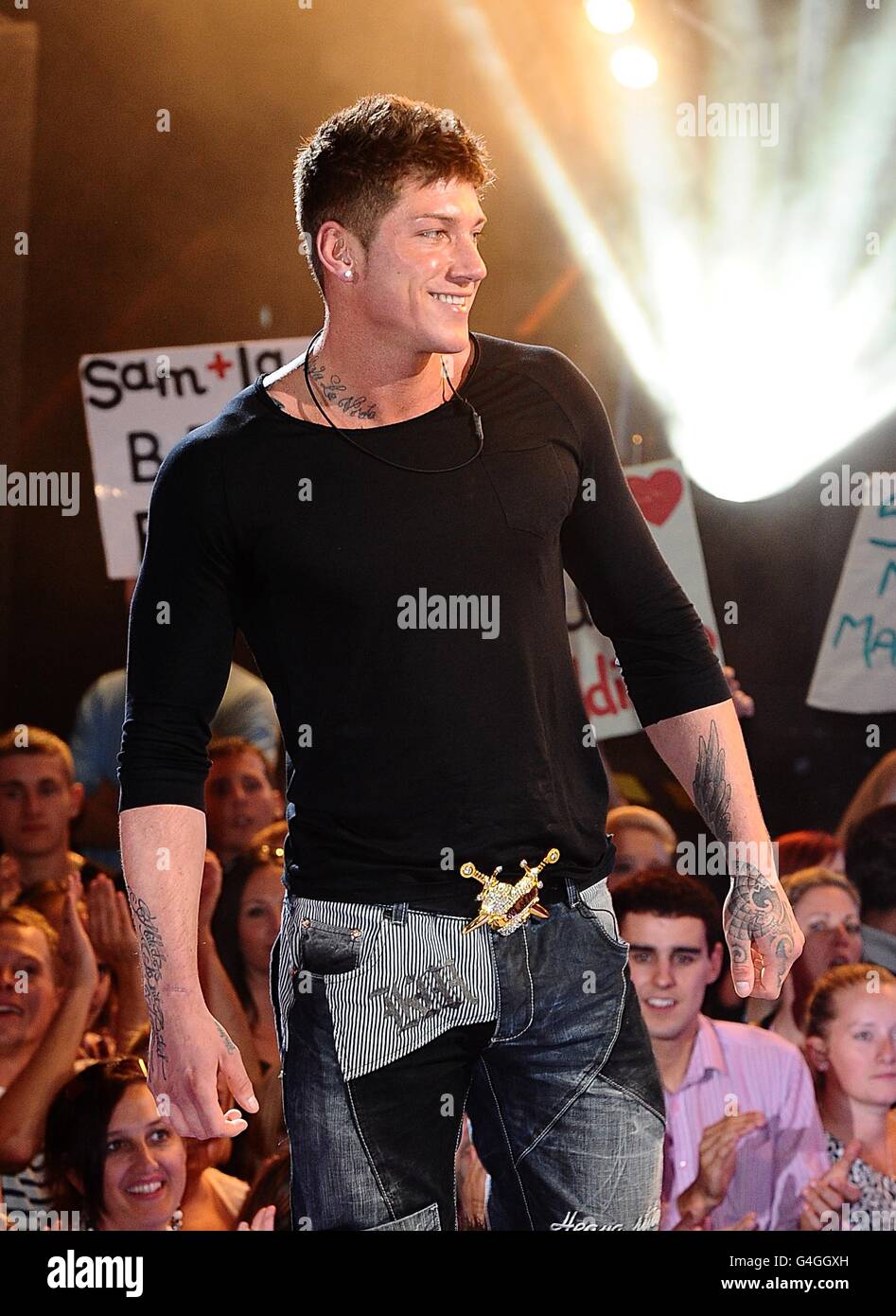 Jay McKray arriving to enter the house on the launch night of Big ...