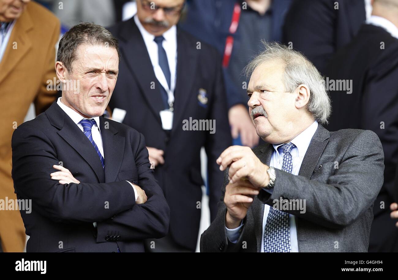 Everton Chief Executive Robert Elstone (left) and Deputy Chairman Jon ...