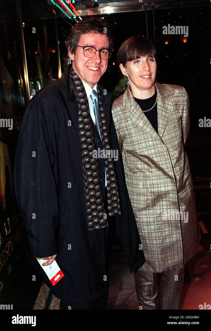 Comedian griff rhys jones with his wife jo High Resolution Stock ...