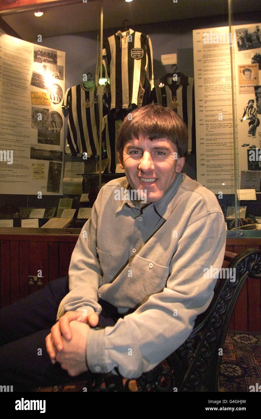 Peter Beardsley Newcastle museum Stock Photo - Alamy