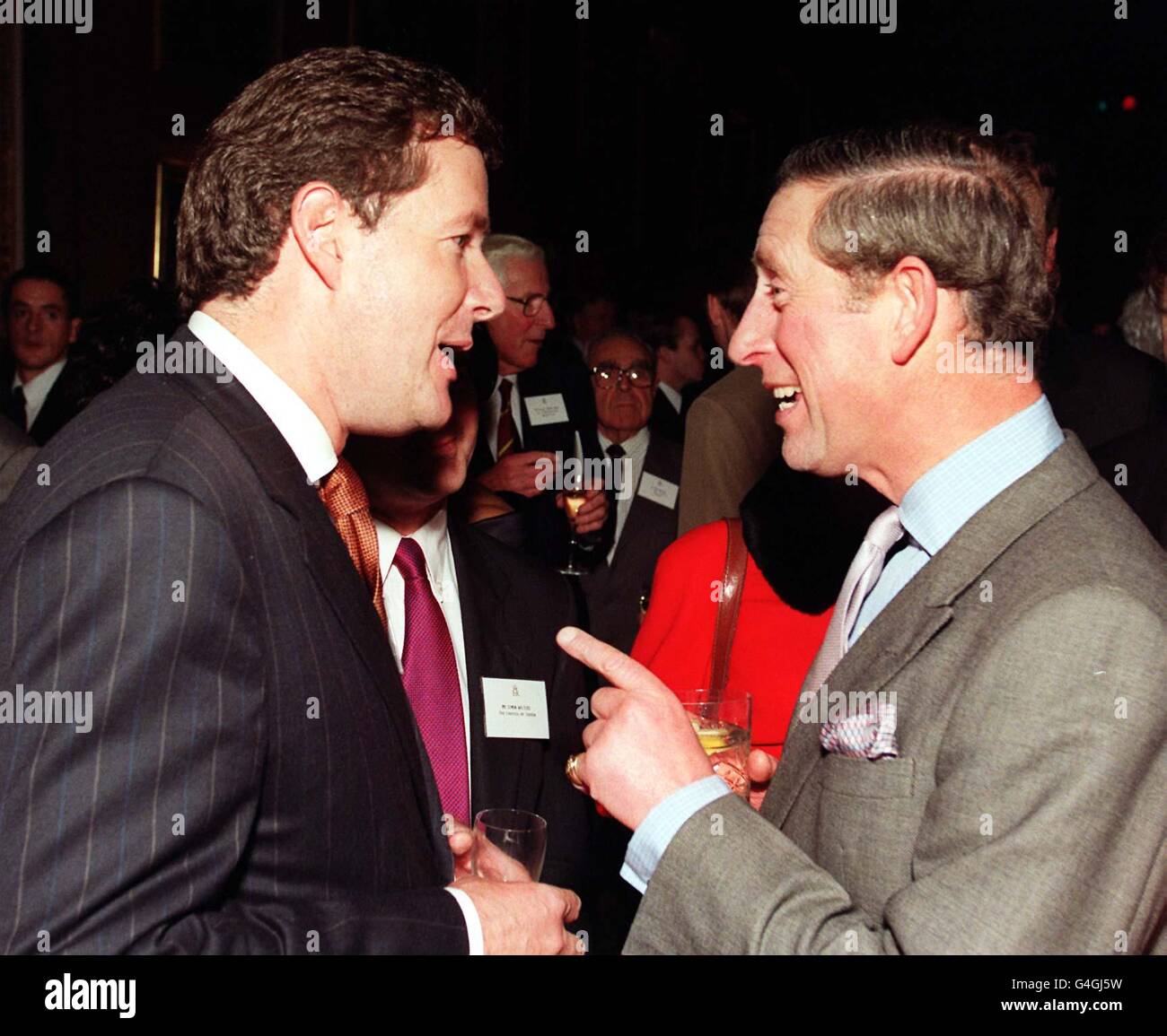 Library picture dated 13/11/98 of the Prince of Wales (right) and Piers ...