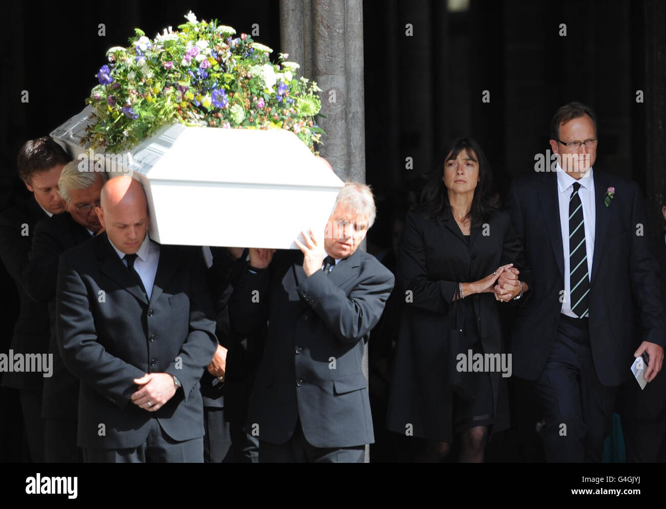The coffin of Horatio Chapple, 17, who was mauled to death by a polar ...