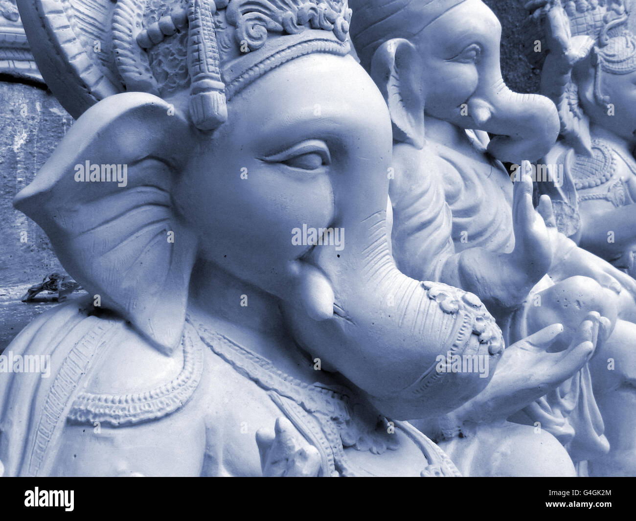 Beautiful traditional Ganesha idols Stock Photo - Alamy