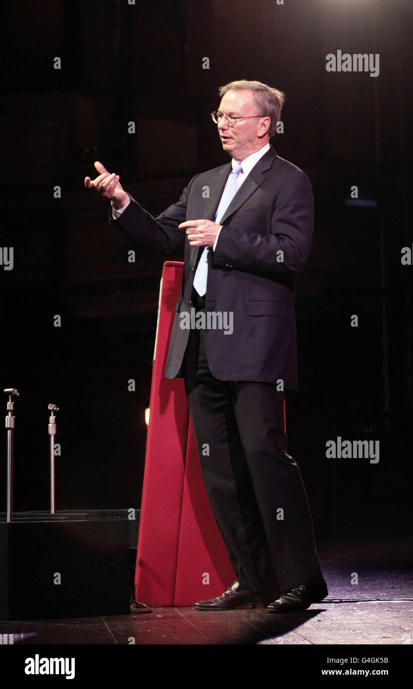 Google executive chairman Dr Eric Schmidt delivers the MacTaggart ...