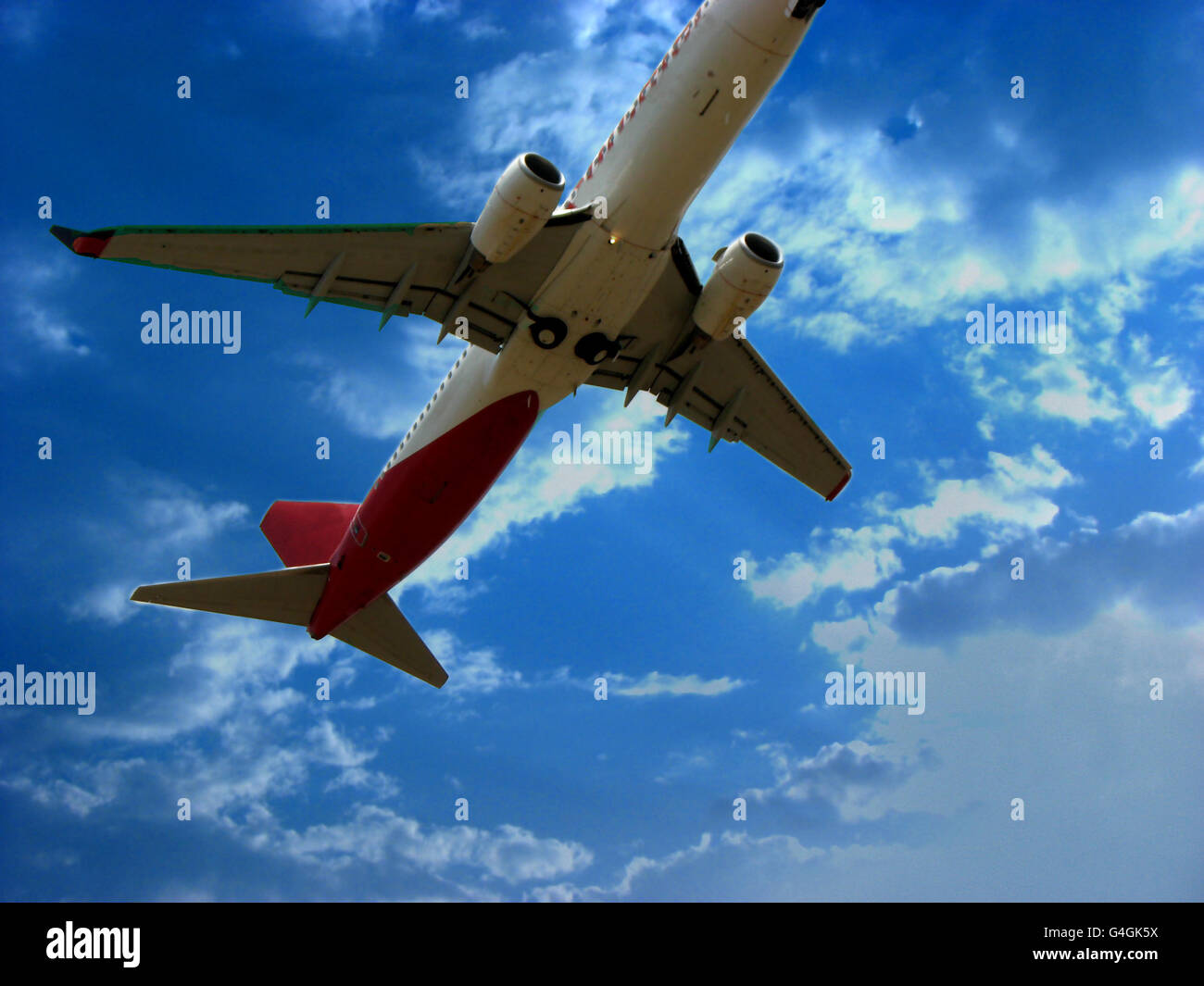 Aeroplane in Flight Stock Photo - Alamy