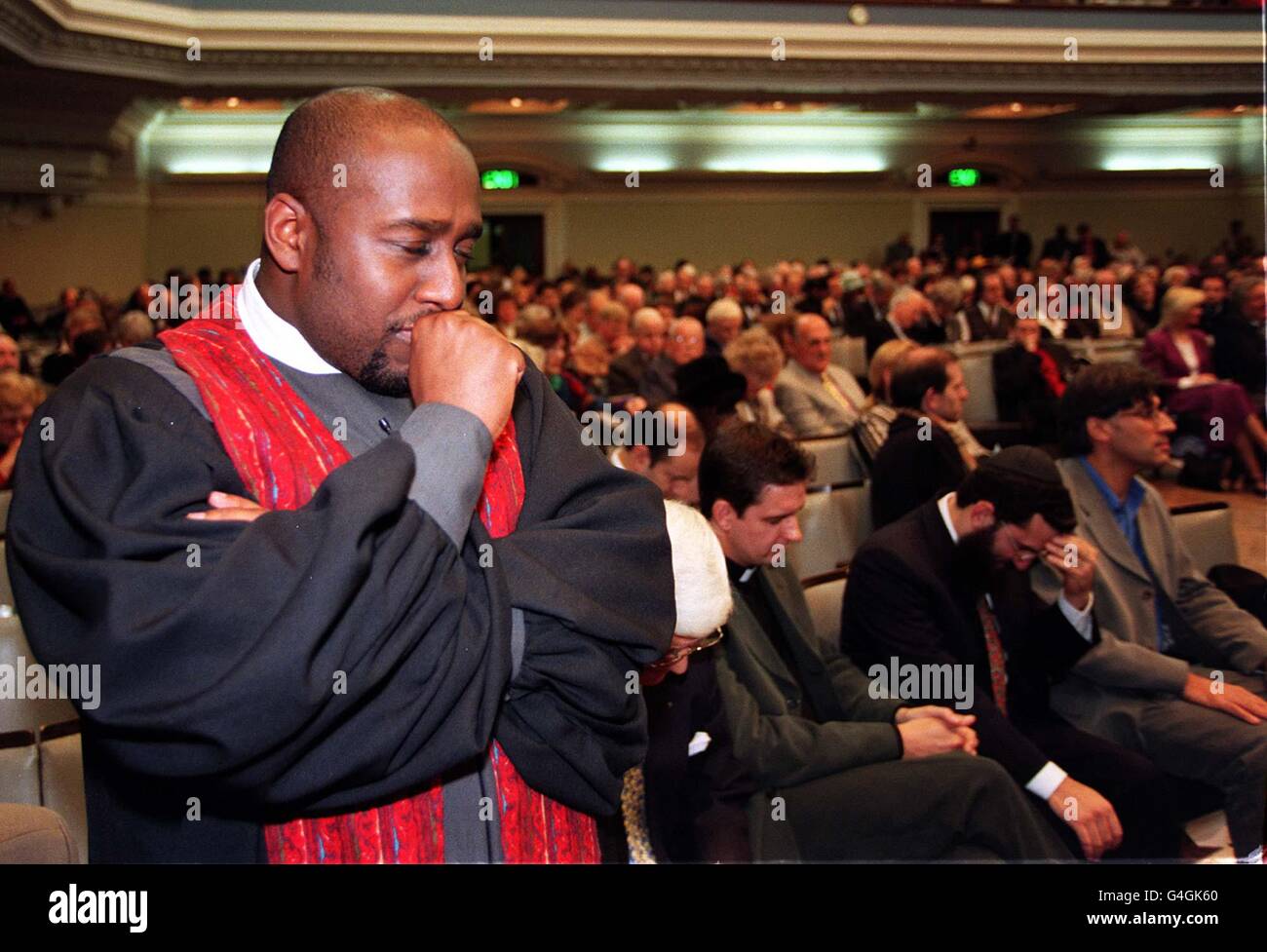 The Rev Ian Sweeney of Sheffield's Seventh Day Adventist Church, prays ...
