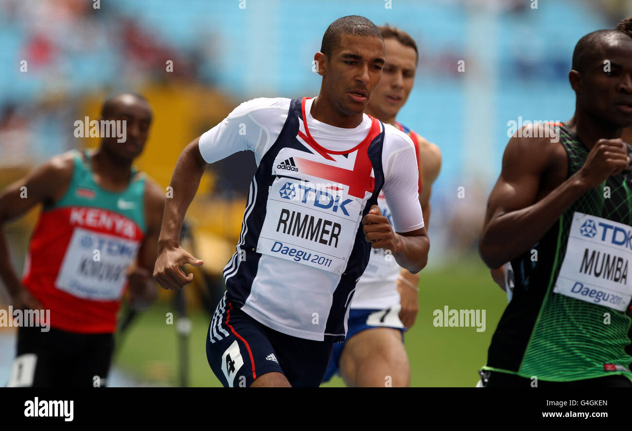 Great Britain's Michael Rimmer competes in the men's 800 metres at the ...