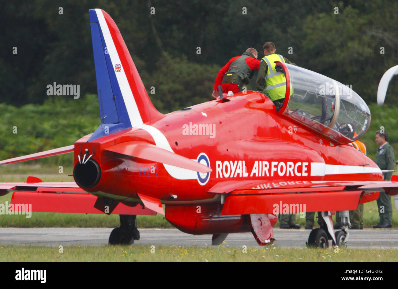 Red Arrows crash Stock Photo - Alamy
