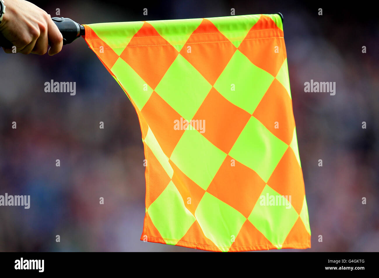 Assistant referees flag for soccer hi-res stock photography and images ...