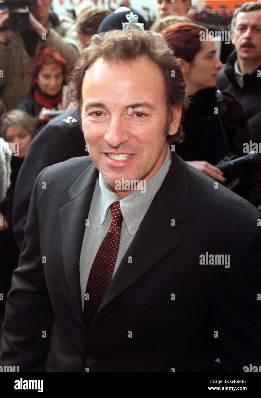 Rock star Bruce Springsteen leaves the High Court in London today ...