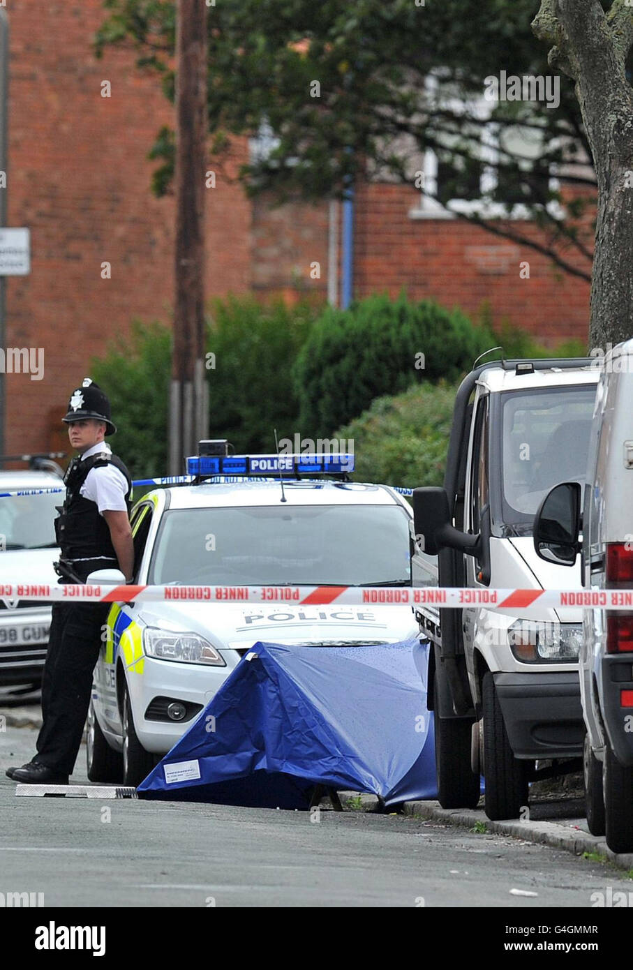 Anfield road view hi-res stock photography and images - Alamy