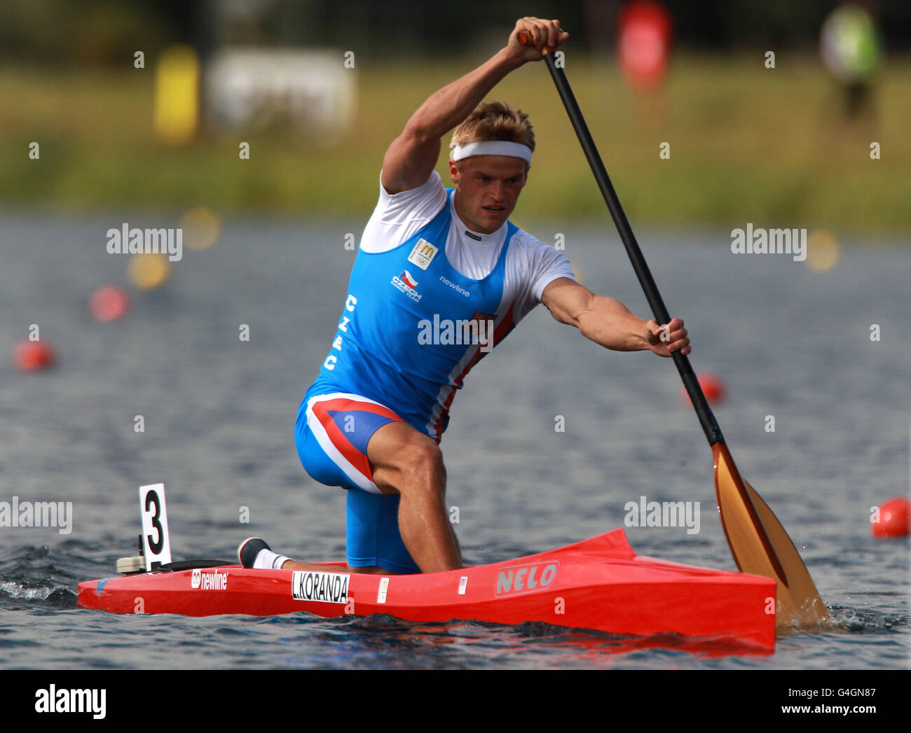 Czech Republic's Lukas Koranda in the Canoe Single MC1 1000m during the ...