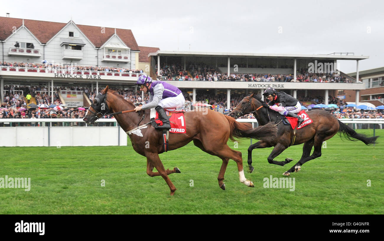 From ridden by royston french at haydock park racecourse hi-res stock ...