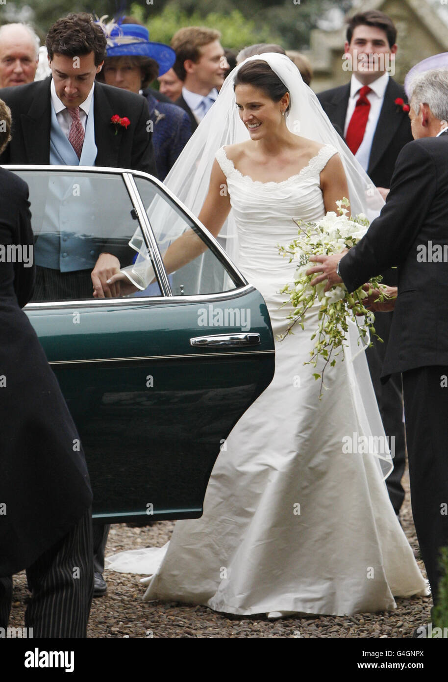 Andrew Charlton with his wife Edwina Palmer after their wedding at ...
