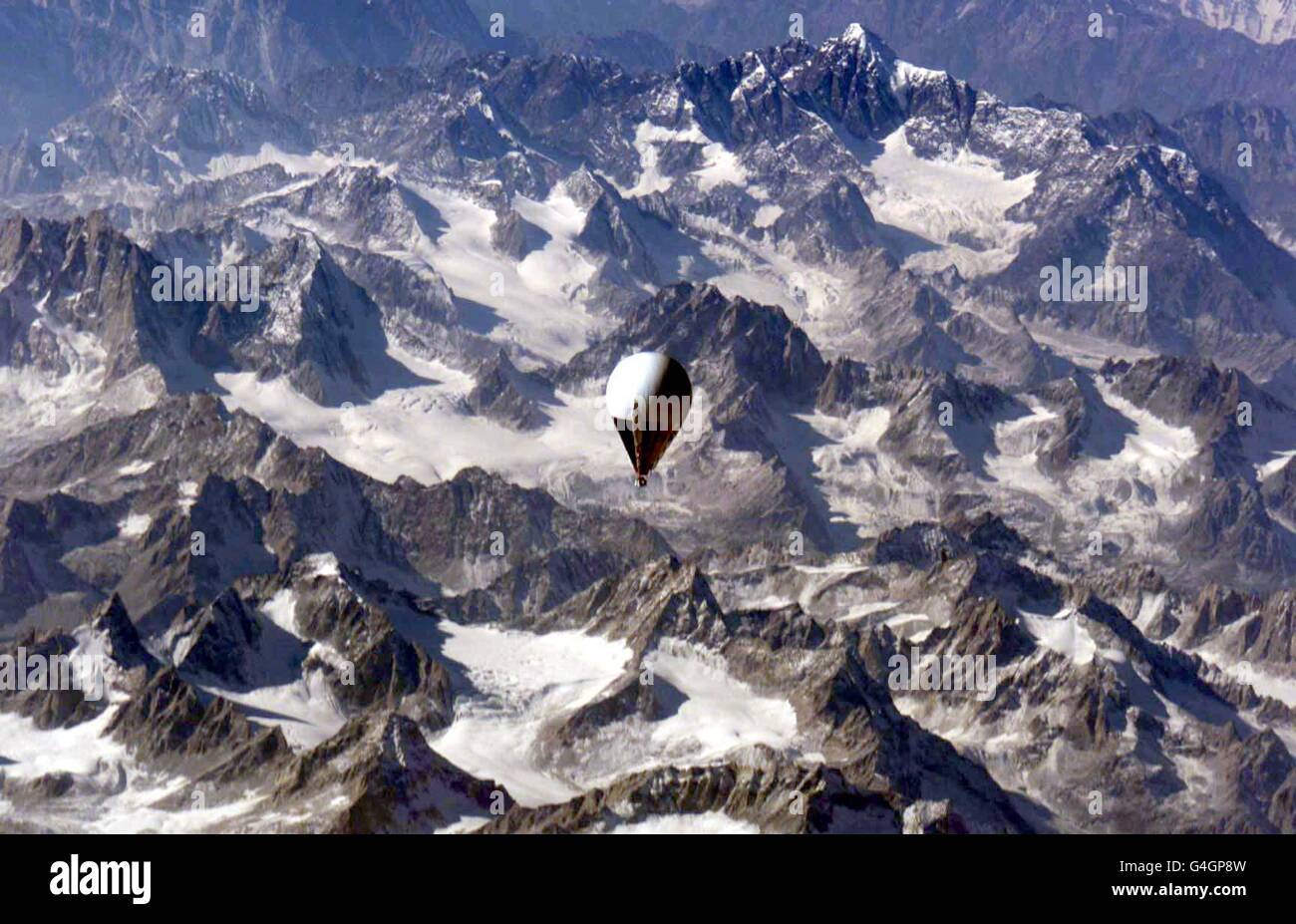 ICO Global Challenger flying through the Himalayas at the border of ...