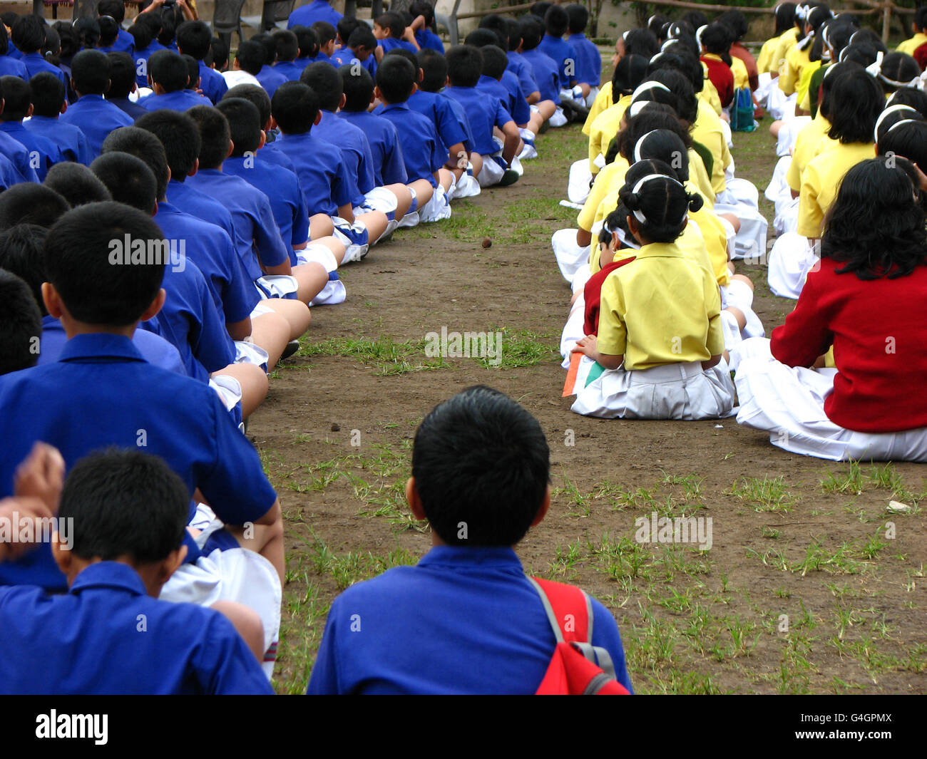 Indian School Kids Stock Photo - Alamy