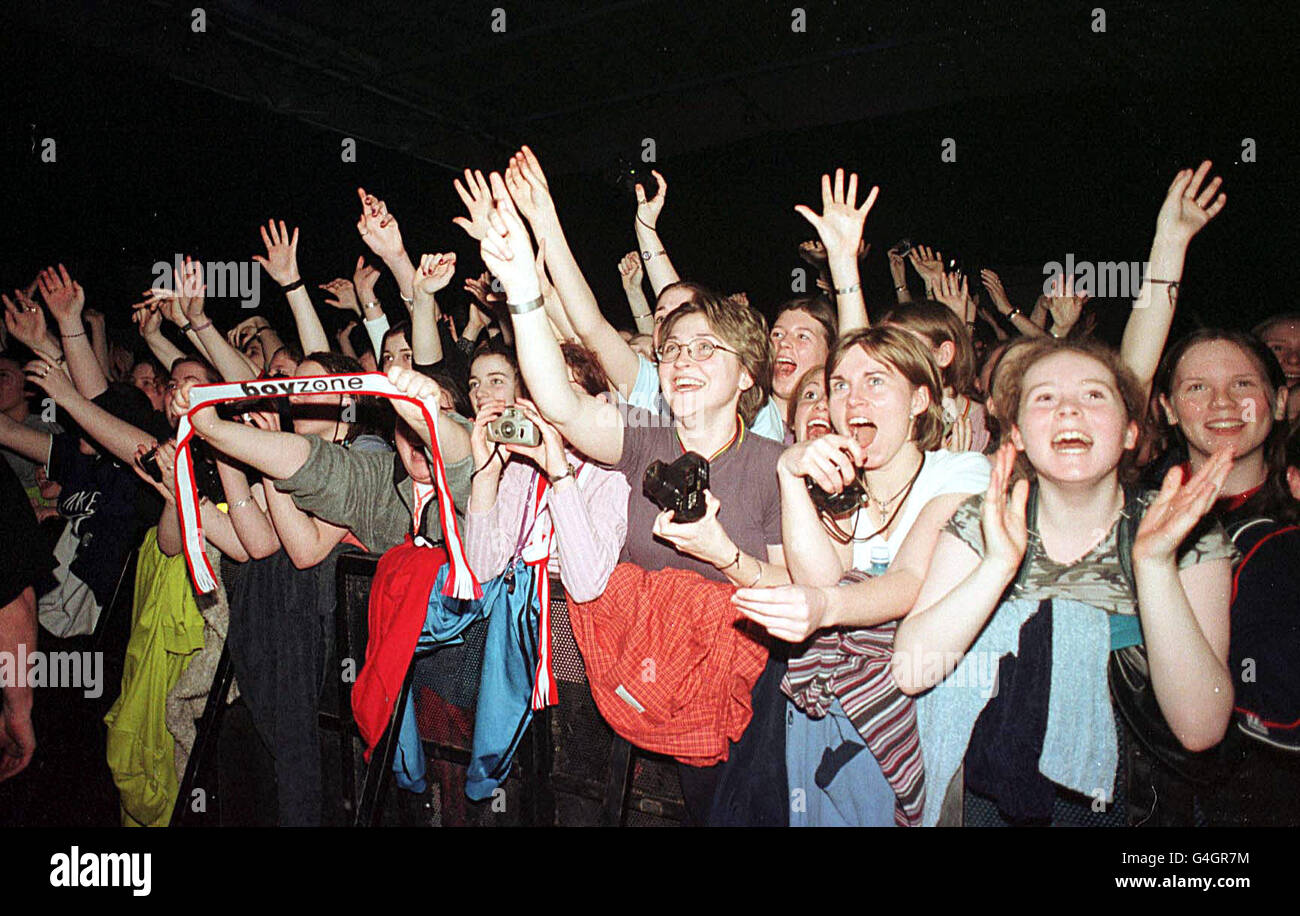 Music - Boyzone Fans - Omagh - 1999 Stock Photo - Alamy