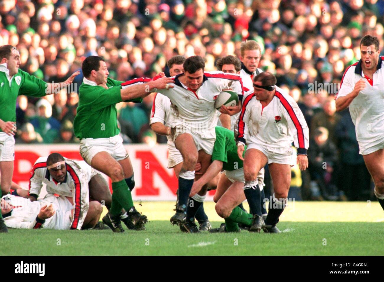 5 NATIONS RUGBY UNION. BEN CLARKE, ENGLAND, CHARGES AGAINST IRELAND'S ...