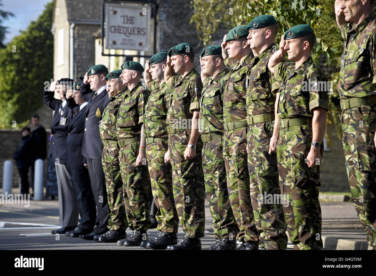 Sergeant Barry Weston repatriation Stock Photo - Alamy