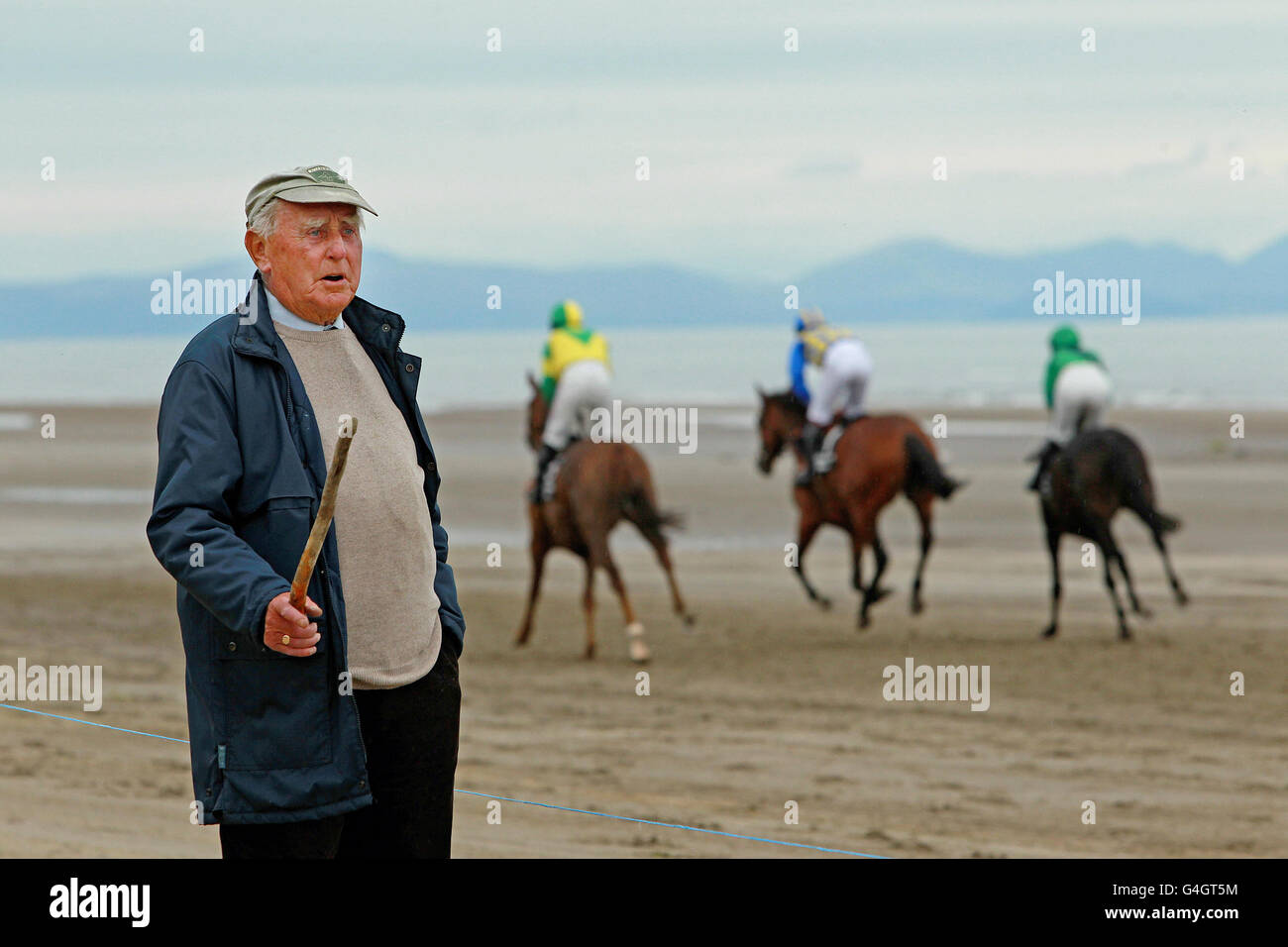 Dermot mccarthy watches the action during todays meeting at laytown hi ...