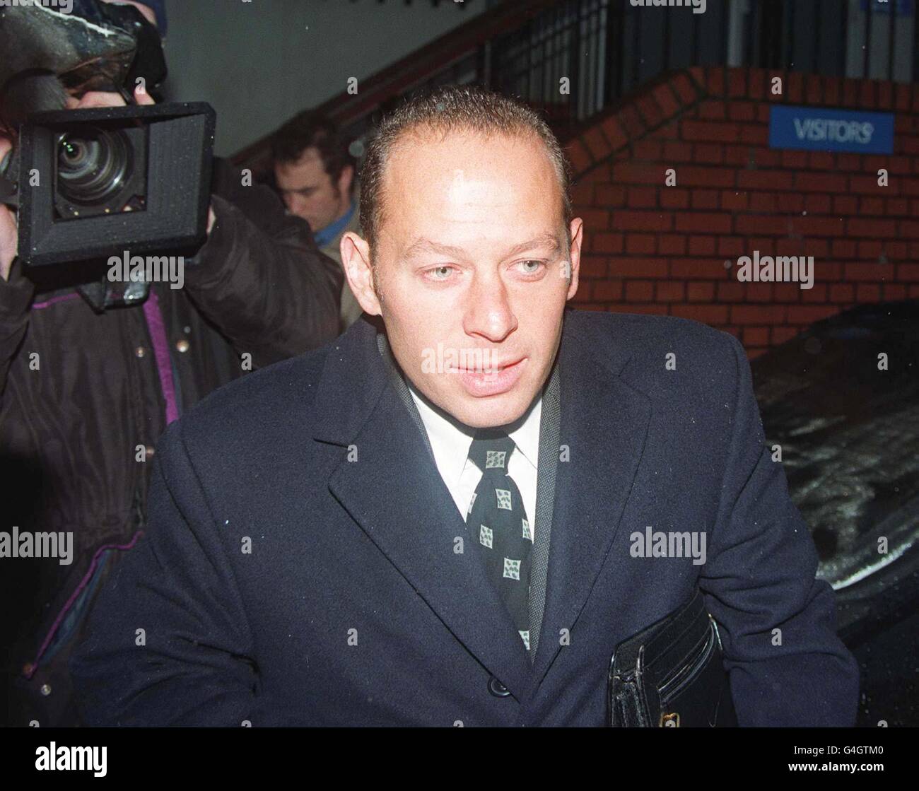 Crystal Palace chairman Mark Goldberg leaves his Selhurst Park office ...